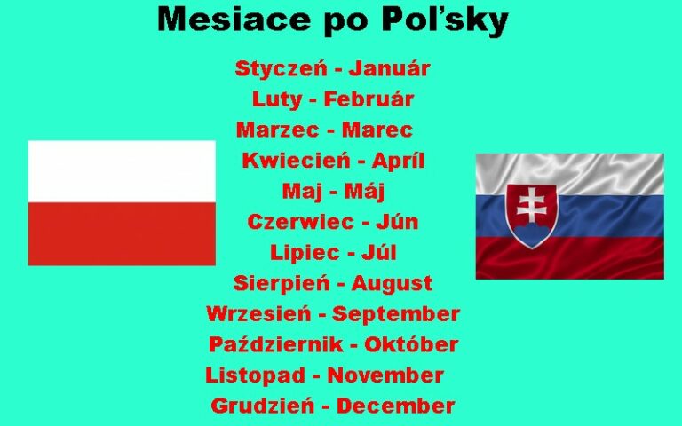 Miesiące w języku polskim - jak je mówić i pisać - TopDzien.PL